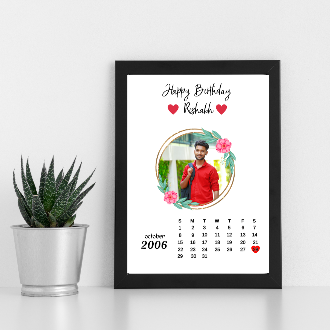 Giftiliya Birthday Calendar Frame – GIFTILIYA